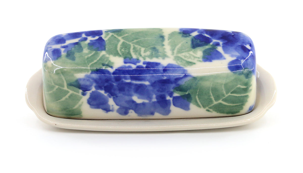 Butter Dish - Hydrangea – Chatham Pottery