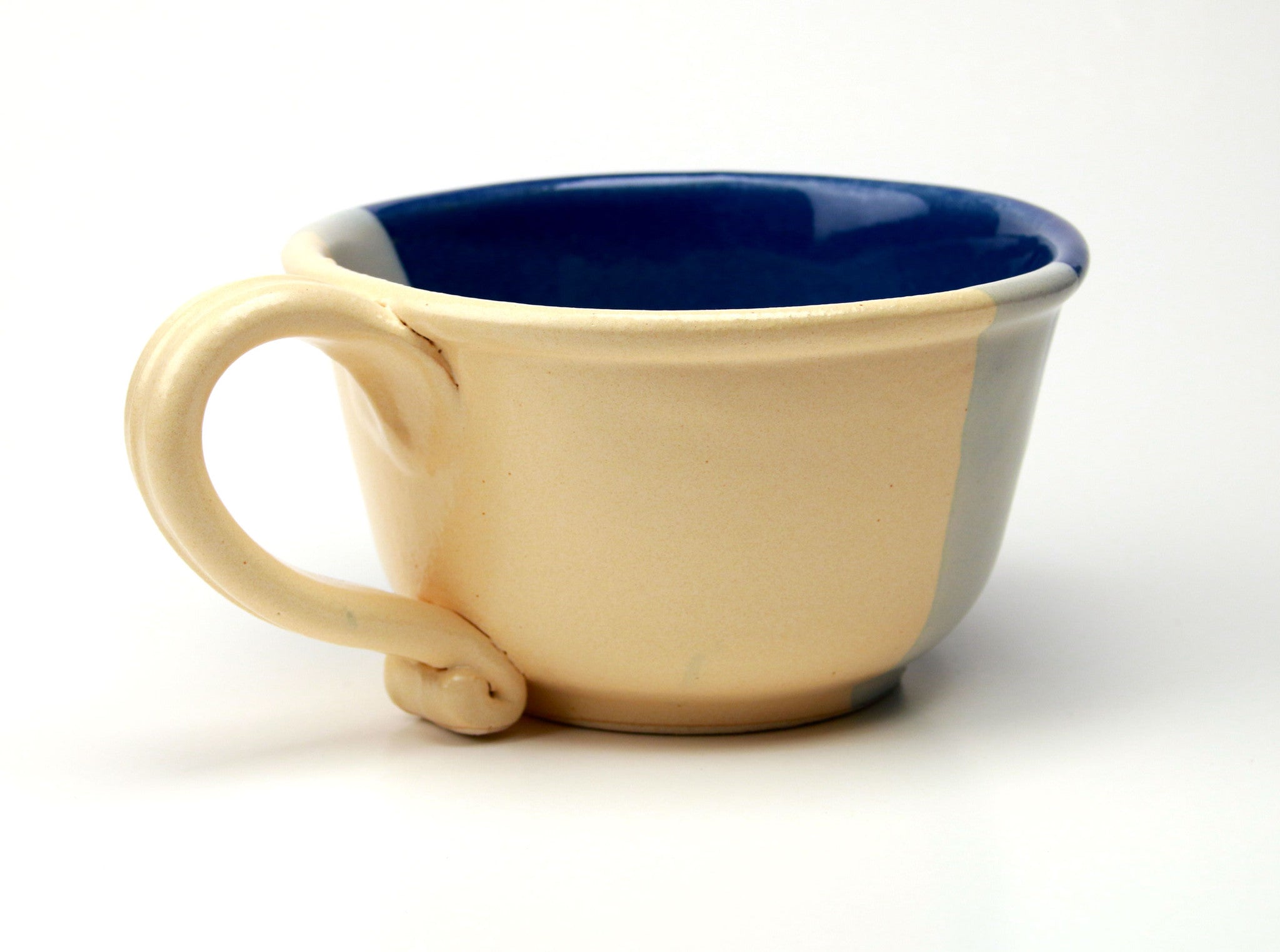 Cobalt and Yellow - Chowder Mug – Chatham Pottery