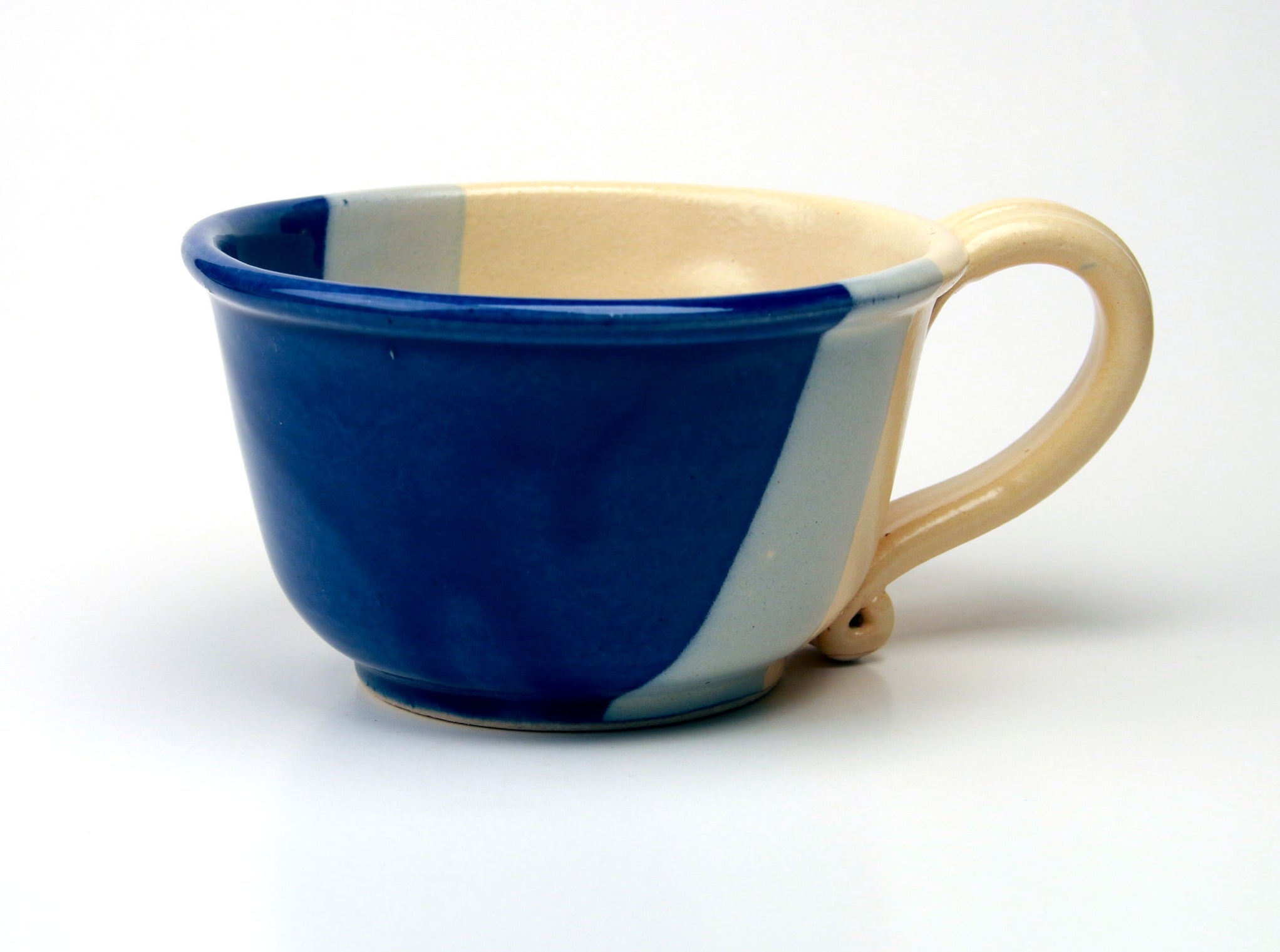 Cobalt and Yellow - Chowder Mug – Chatham Pottery