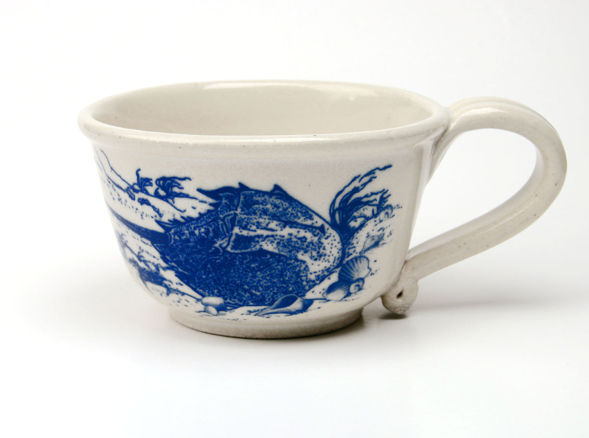 In-Glaze Decal - Horseshoe Crab - Chowder Mug – Chatham Pottery